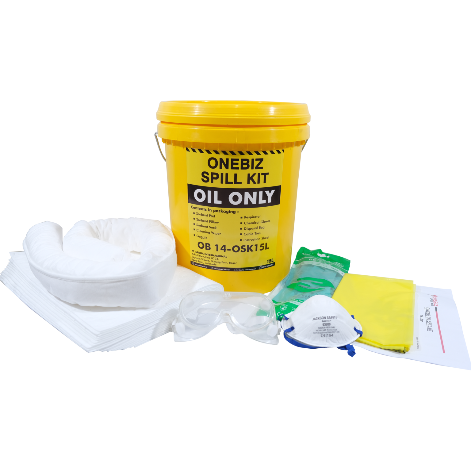 Jual ONEBIZ OIL SPILL KIT 15 Liter SPILL KIT OB 14-OSK
