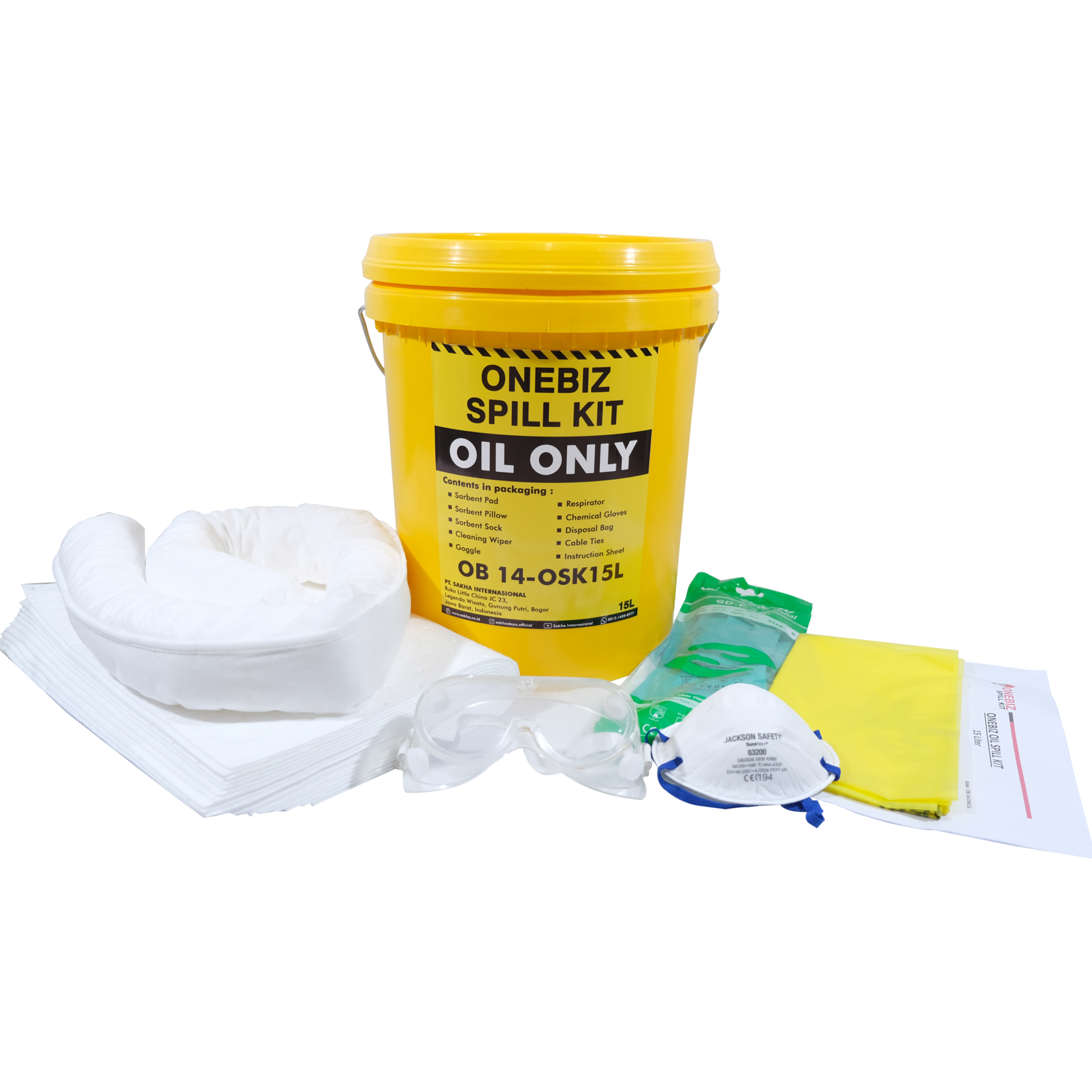 Jual ONEBIZ OIL SPILL KIT 15 Liter SPILL KIT OB 14-OSK