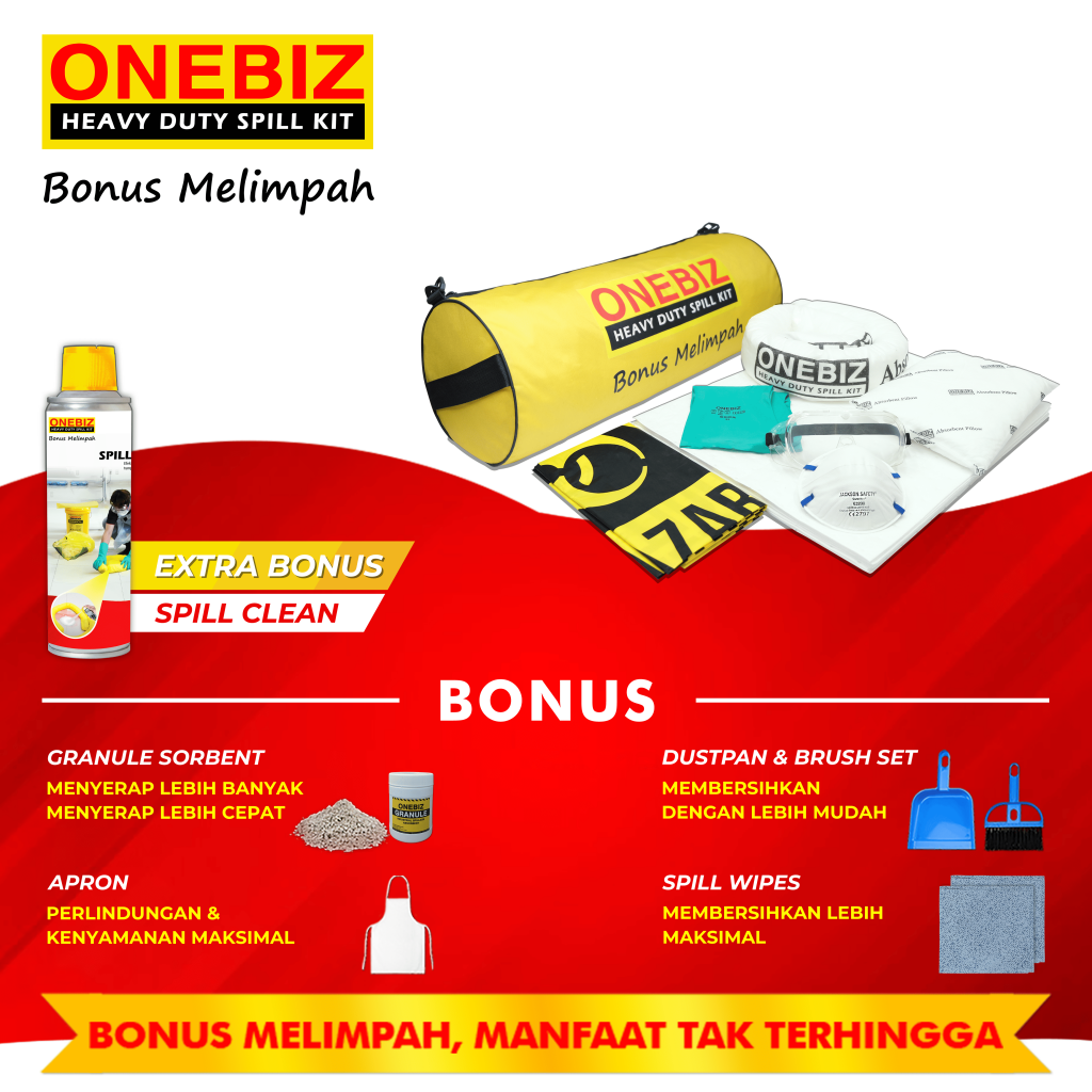ONEBIZ Heavy Duty Spill Kit OB 14-POSK20L Portable Oil Spill Kit